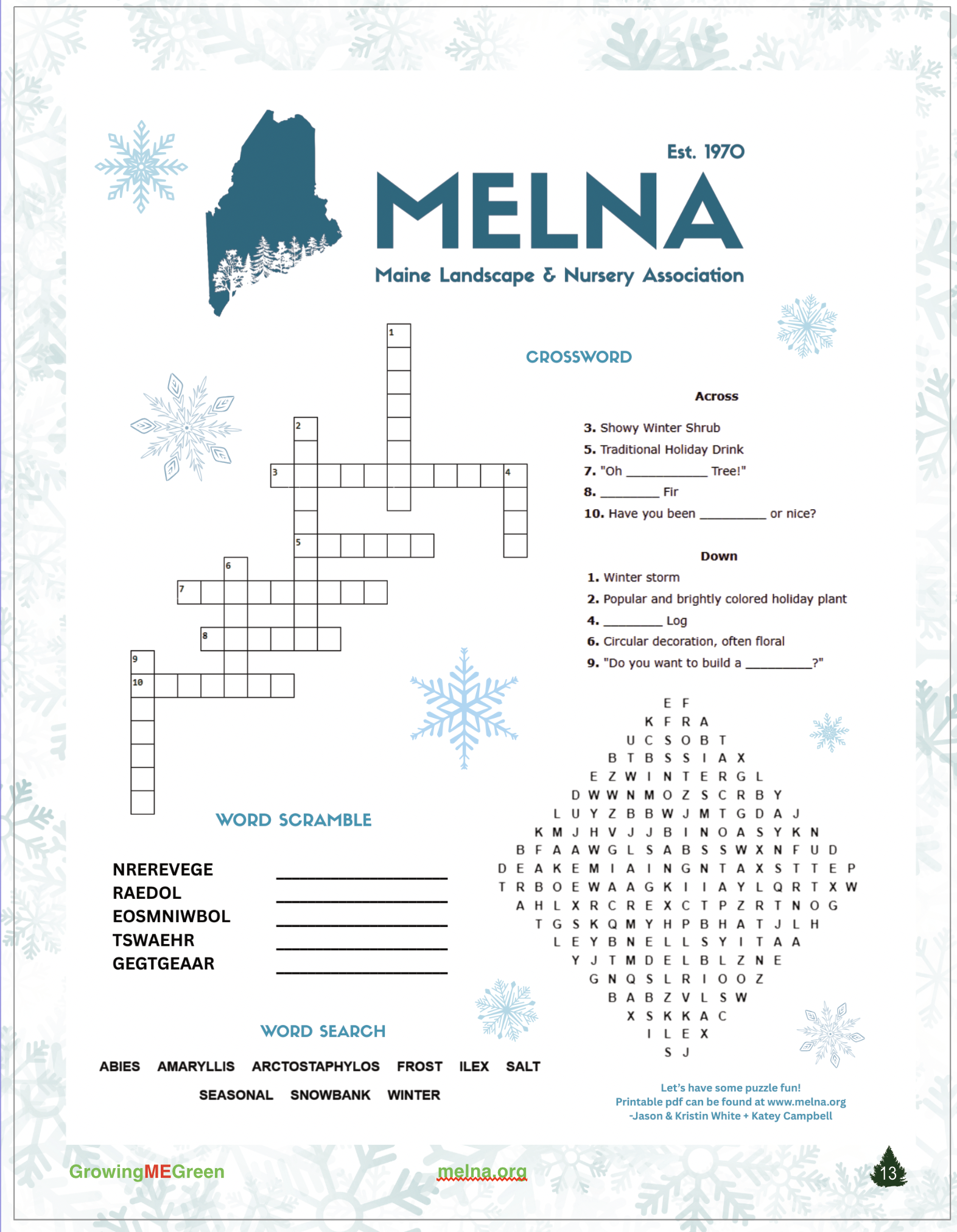 MELNA Puzzles - MELNA